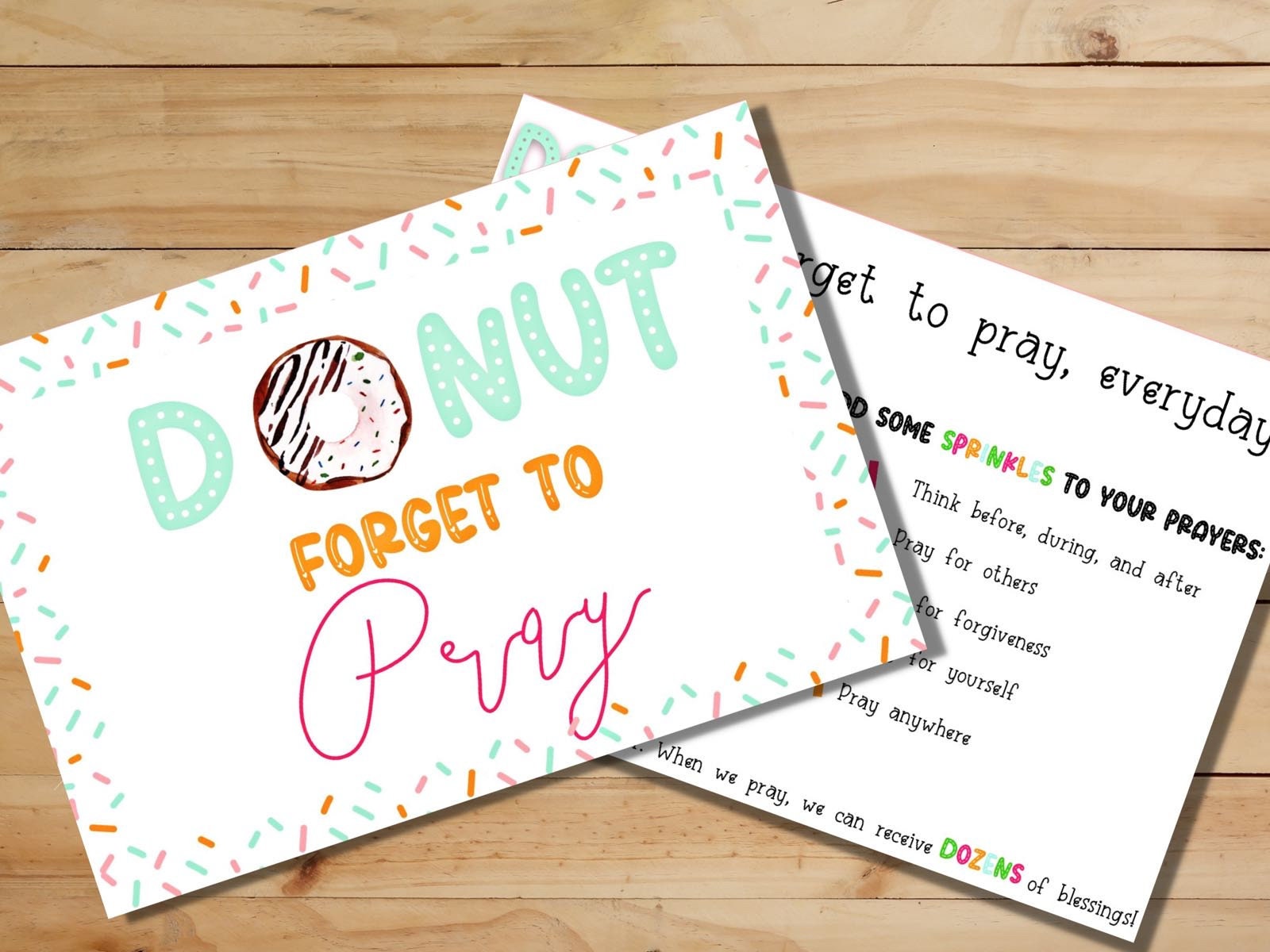 Donut Forget to Pray. Sprinkle Prayer. LDS. Latter Day Saints. Prayer ...