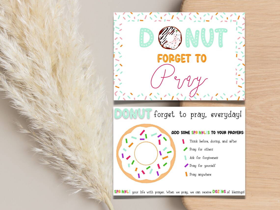 Donut Forget to Pray. Sprinkle Prayer. LDS. Latter Day Saints. Prayer ...