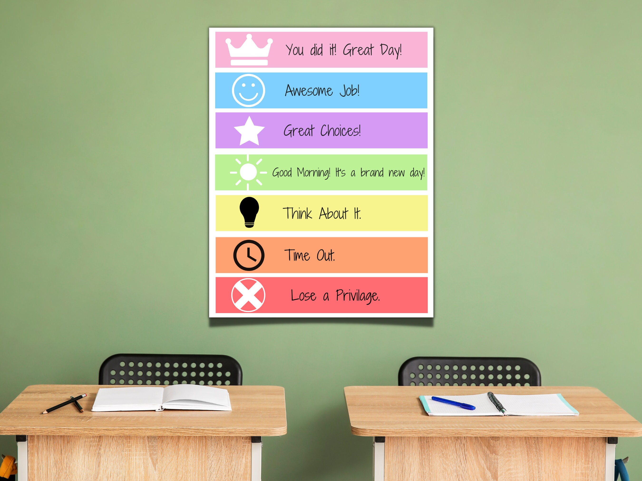 Behavior Chart for Kids. Behavior Chart Printable. Behavior - Etsy