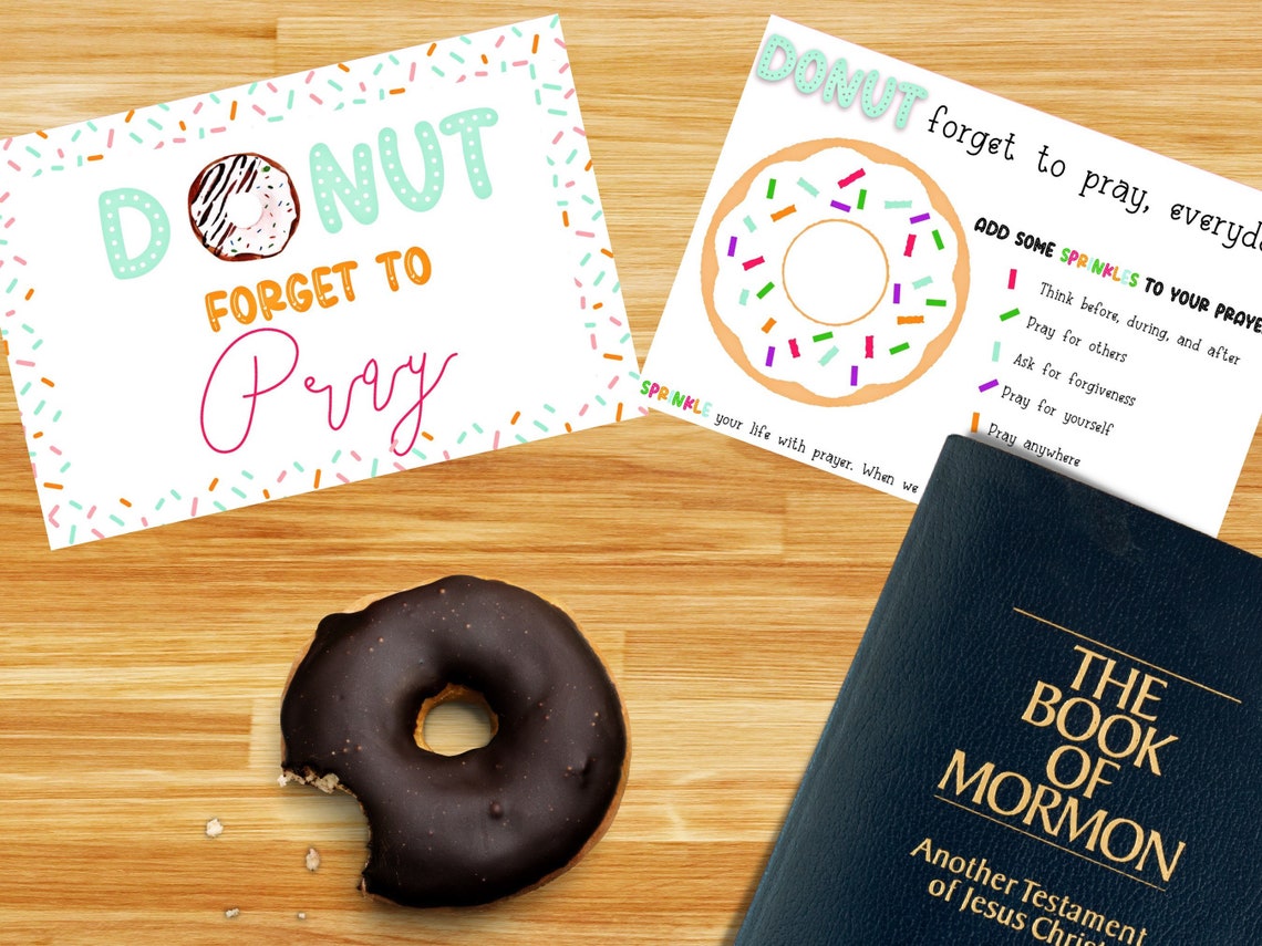 Donut Forget to Pray. Sprinkle Prayer. LDS. Latter Day Saints. Prayer ...