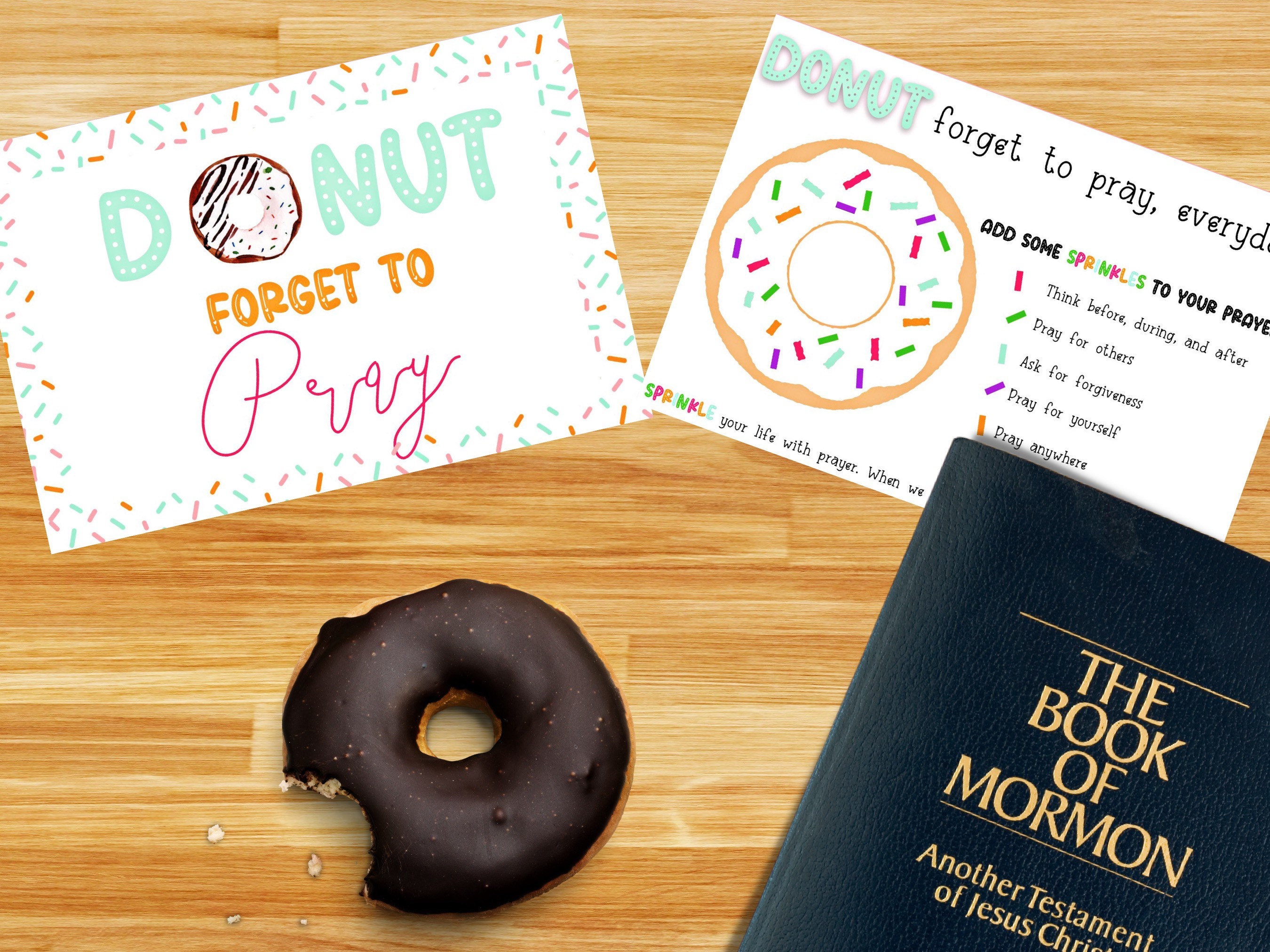 Donut Forget to Pray. Sprinkle Prayer. LDS. Latter Day Saints. Prayer ...