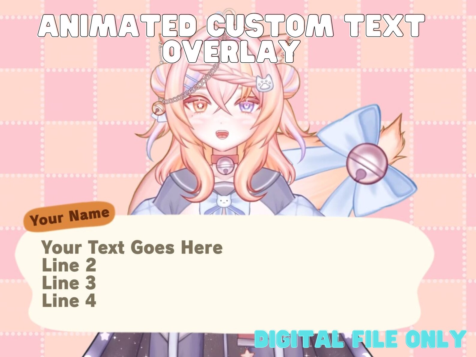 Personalized Text Overlay DIGITAL FILE | Streamer | Content Creator ...