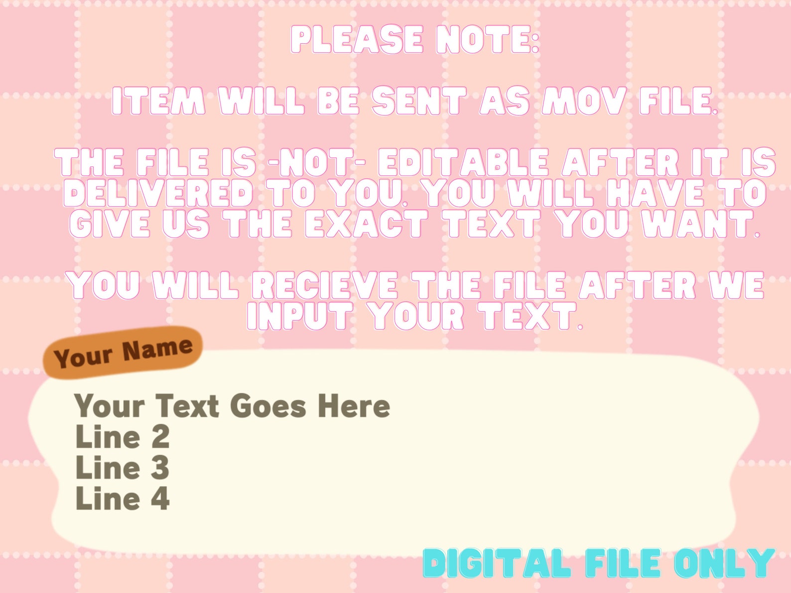 Personalized Text Overlay DIGITAL FILE | Streamer | Content Creator ...