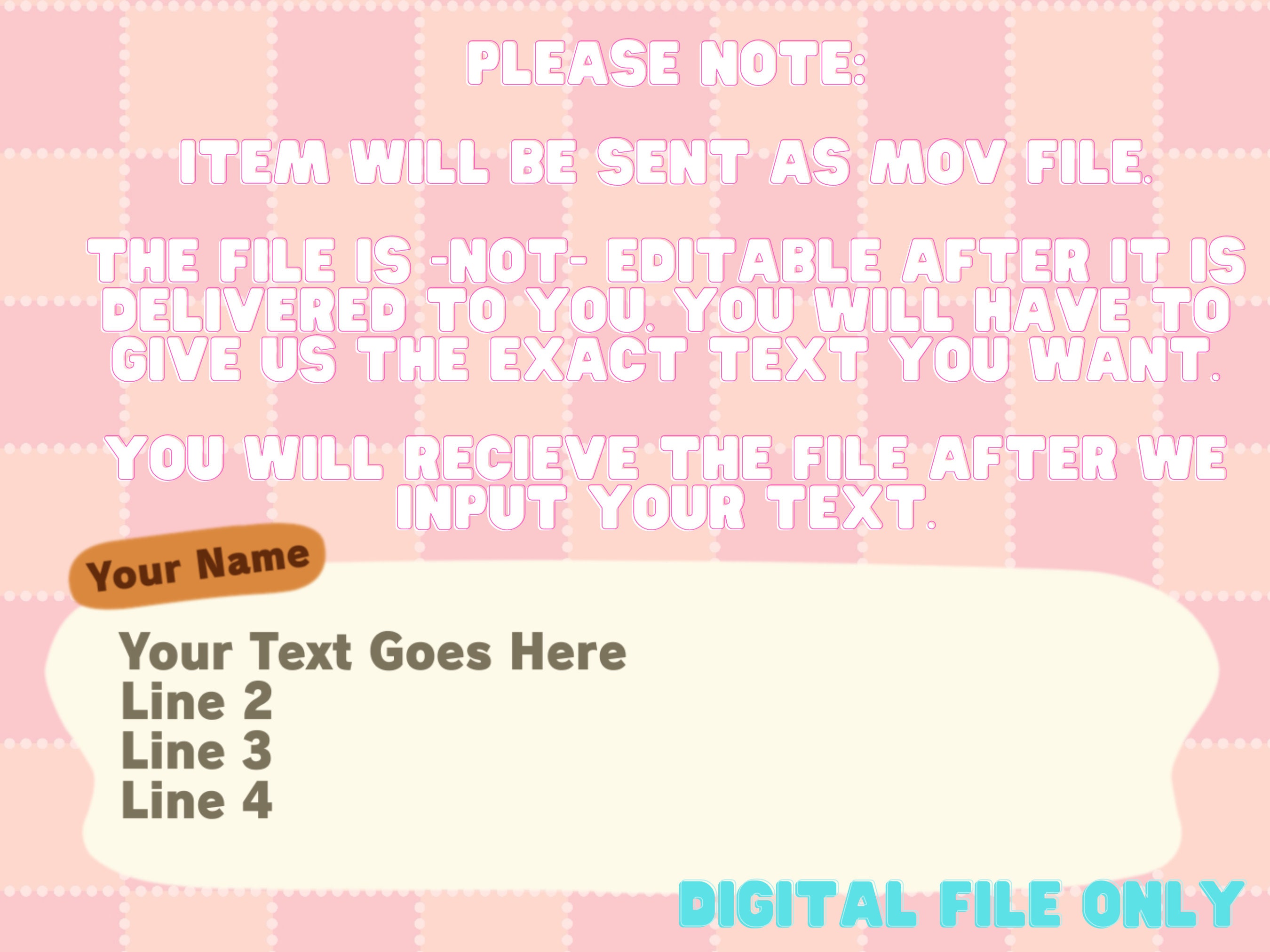 Personalized Text Overlay DIGITAL FILE | Streamer | Content Creator ...