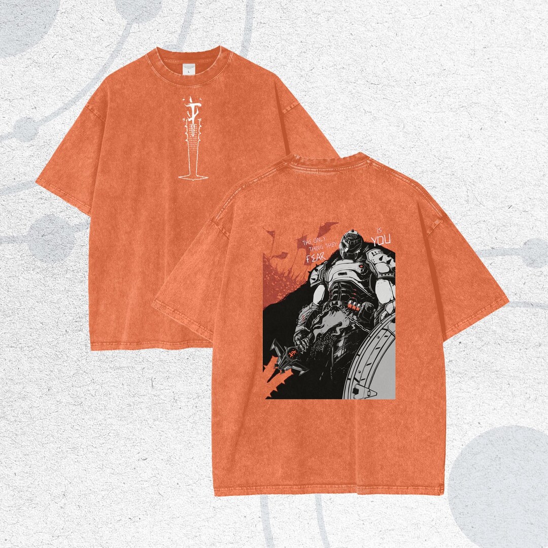 DOOMSLAYER Doom T Shirt Gaming Streetwear Gifts for Gamers Stylish ...