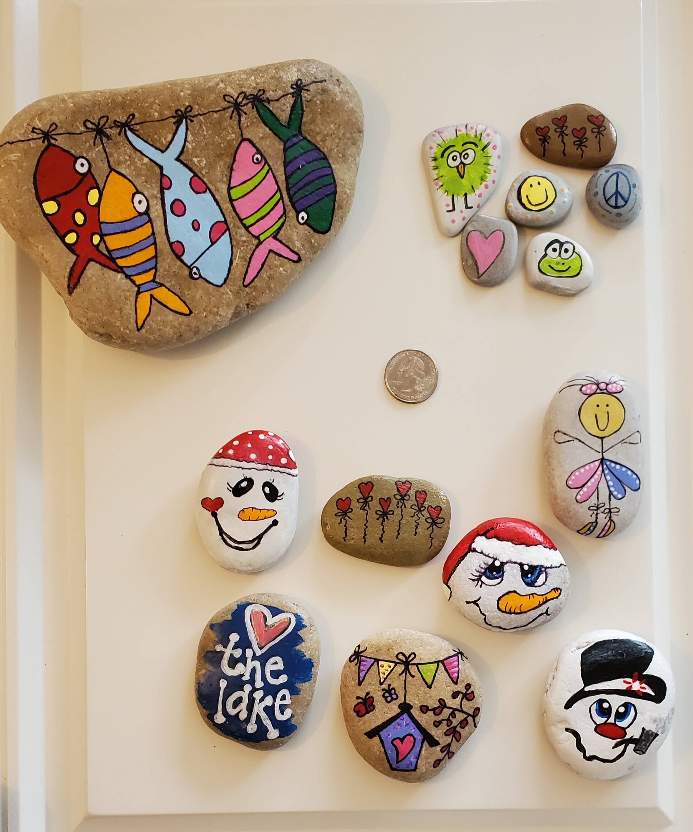 Hand Painted Decorative Rocks Personalized Painted Rocks - Etsy