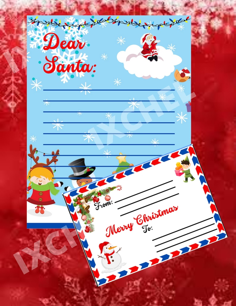 Carta para SANTA en Ingles /Letter to SANTA in English / - Etsy México