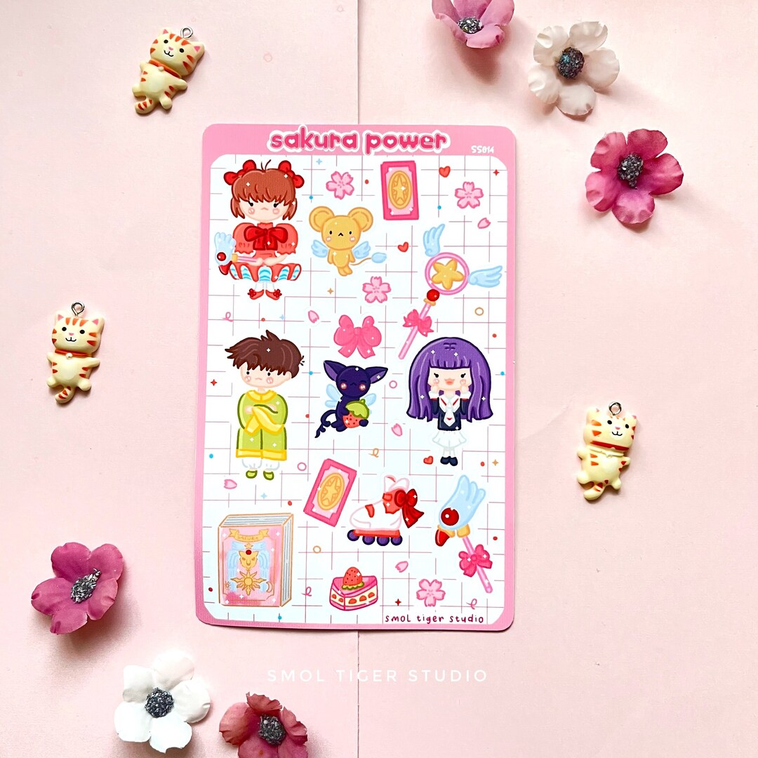 Cute Cardcaptor Sakura Stickersheet | Sakura Sticker Sheet | Card ...