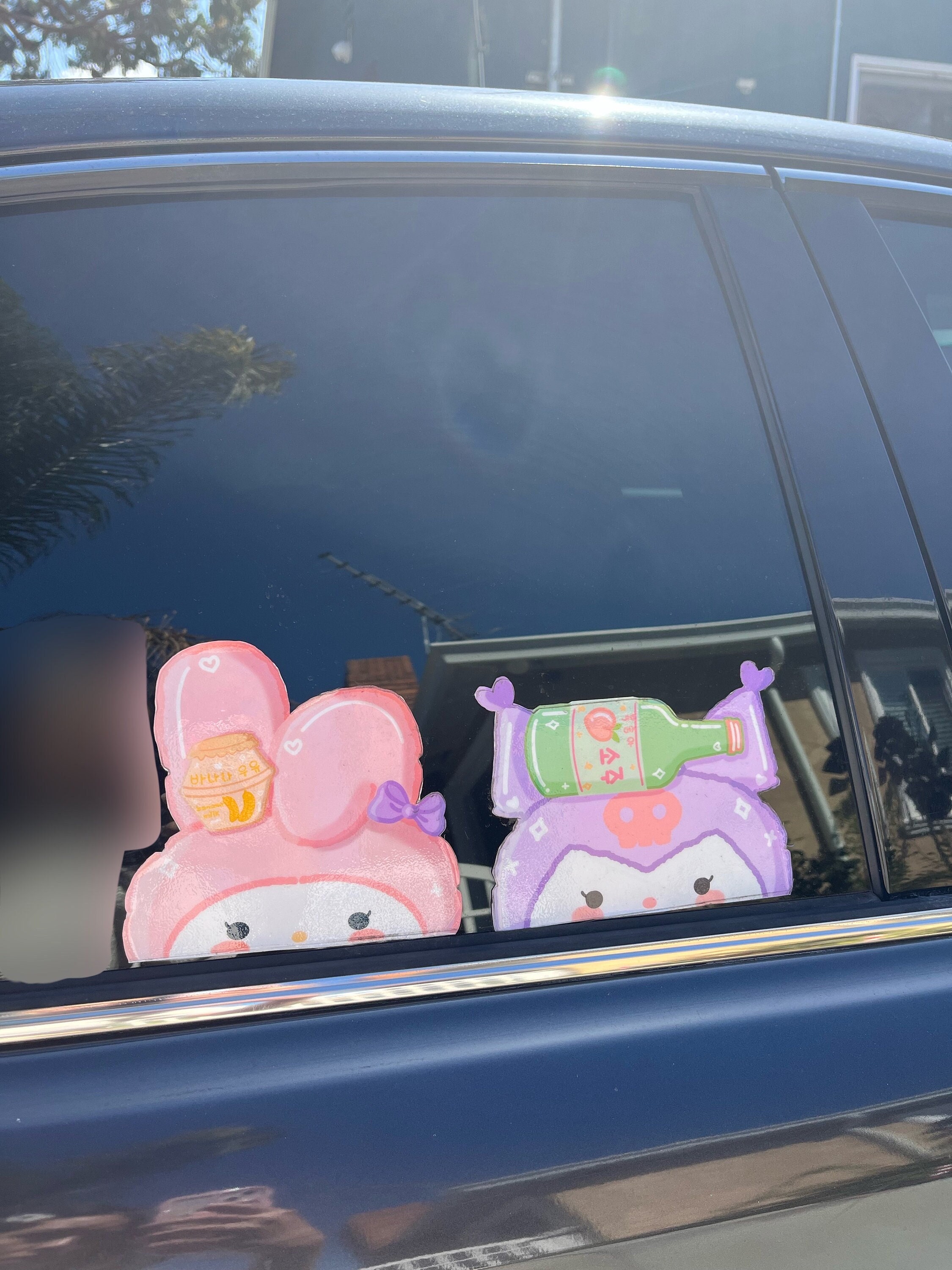 Kuromi Car Peeker Sticker UV Resistant Car Sticker Now Available Cute ...