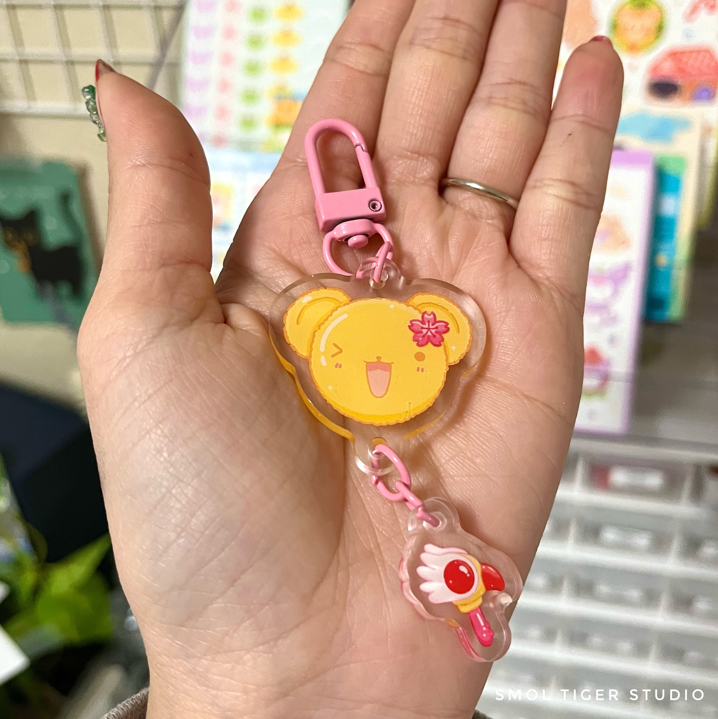 Cute Cardcaptor Sakura Keychain Kero Keychain Kawaii Acrylic Keychain ...