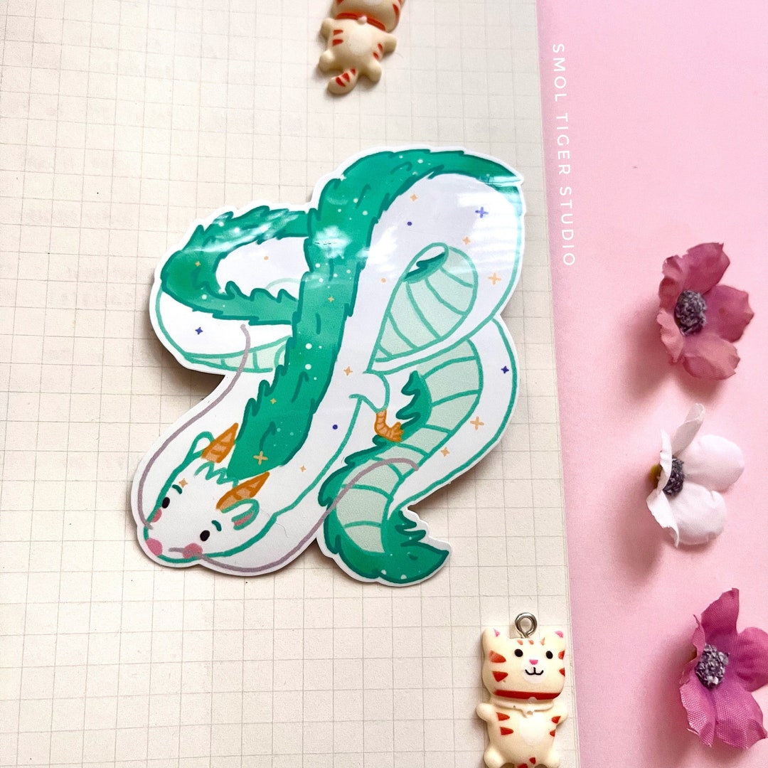 Cute Haku Dragon Sticker | Haku Sticker | Studio Ghibli Sticker ...