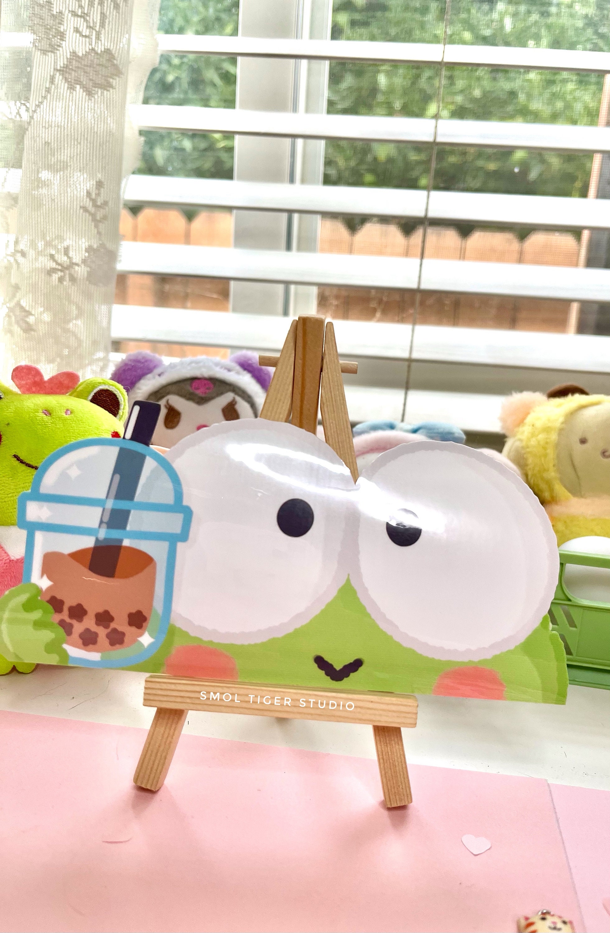 Cute Keroppi Car Peeker Sticker Cute Car Bumper Sticker - Etsy