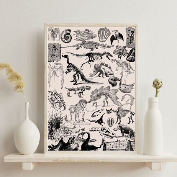 Dinosaur Anatomy Poster - Etsy