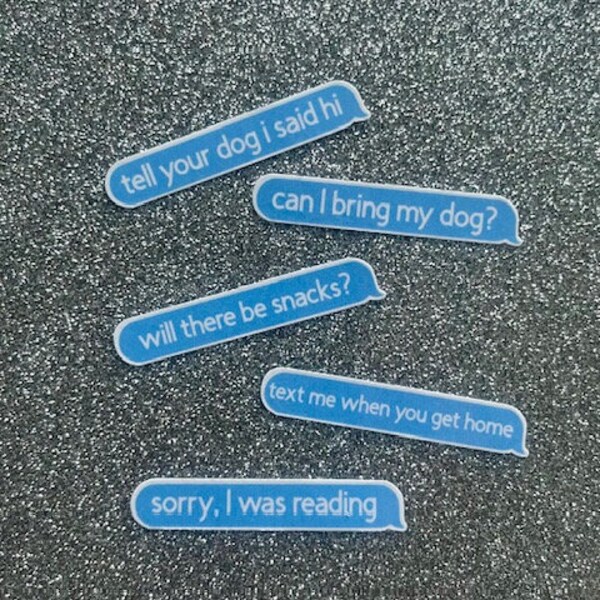 Text Bubble Stickers - Etsy