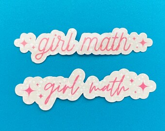 Girl Math Sticker - Etsy