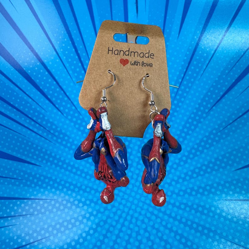 Spider-man Hanging Earrings – 3D Printed Marvel Jewelry - Etsy