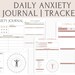 Printable Anxiety Tracker Journal Digital Anxiety Worksheet Therapy ...