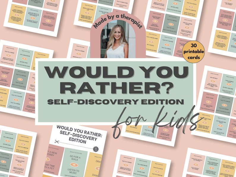 Would You Rather Game: Self-discovery Cards for Kids (PDF) - Etsy