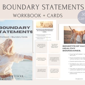 Printable Setting Boundaries Workbook for Healthy Relationships ...