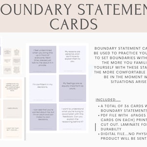 Printable Setting Boundaries Workbook for Healthy Relationships ...