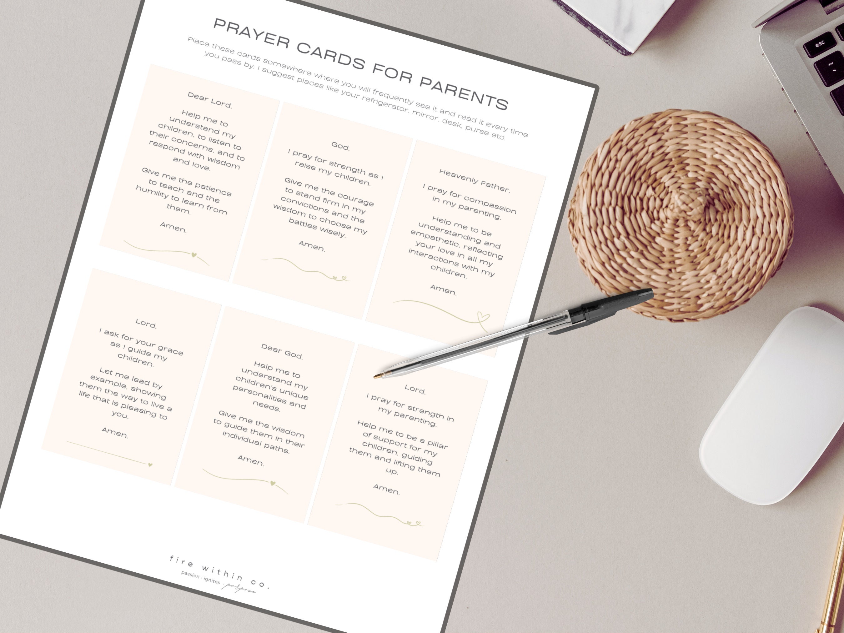 Daily Prayer Journal Prayer Cards Printable Mom Prayer Journal Prayer ...