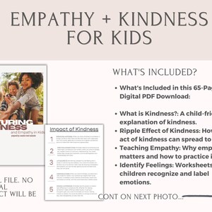Empathy Kindness for Kids Printable Worksheets for Kids Children Book ...