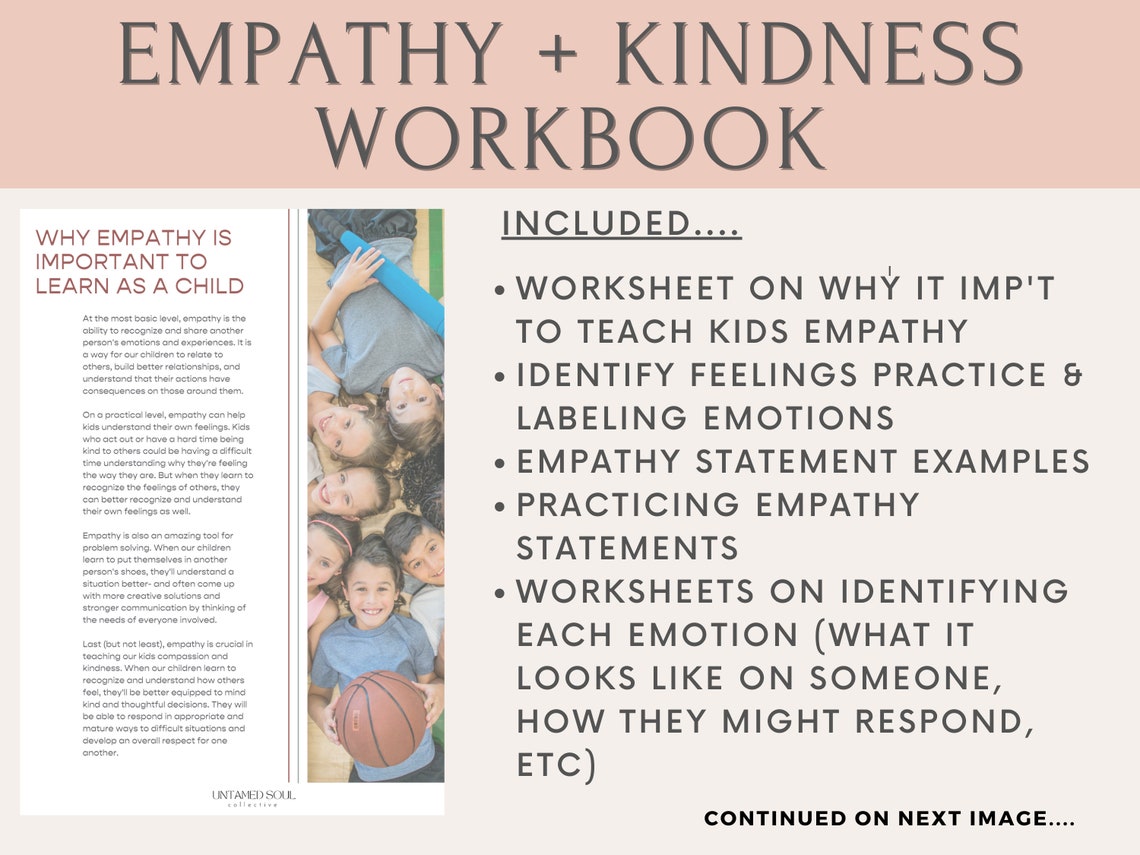 Empathy Kindness for Kids Printable Worksheets for Kids Children Book ...