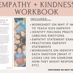 Empathy Kindness for Kids Printable Worksheets for Kids Children Book ...