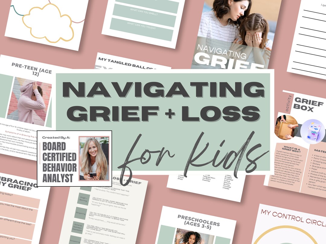 Navigating Grief & Loss Workbook for Kids Grief Healing Activities Emotional Support Guide ...