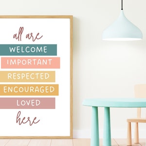 Positive Classroom Decor Elementary Classroom Poster Preschool Class ...