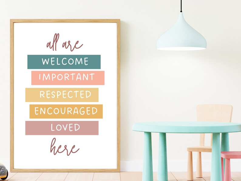 Positive Classroom Decor Elementary Classroom Poster Preschool Class ...
