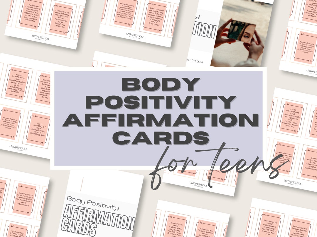 Affirmation Card for Teens Self Love Card for Teens Body Positivity ...