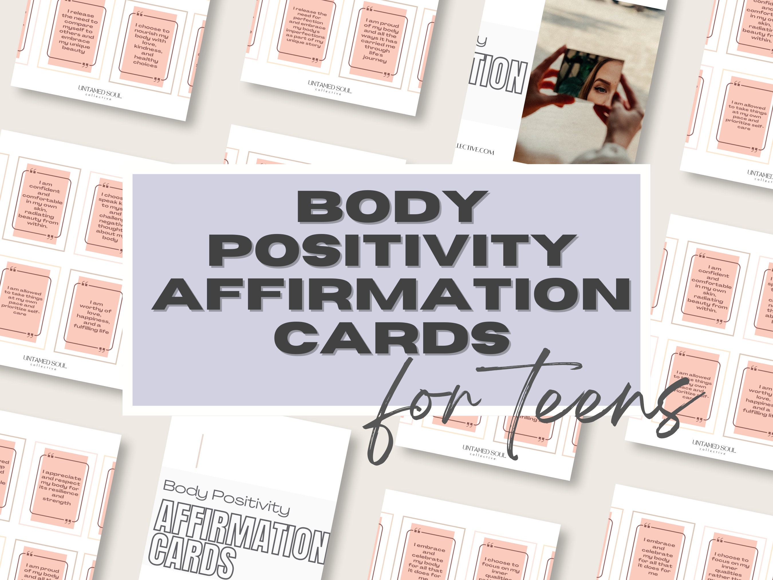 Affirmation Card for Teens Self Love Card for Teens Body Positivity ...