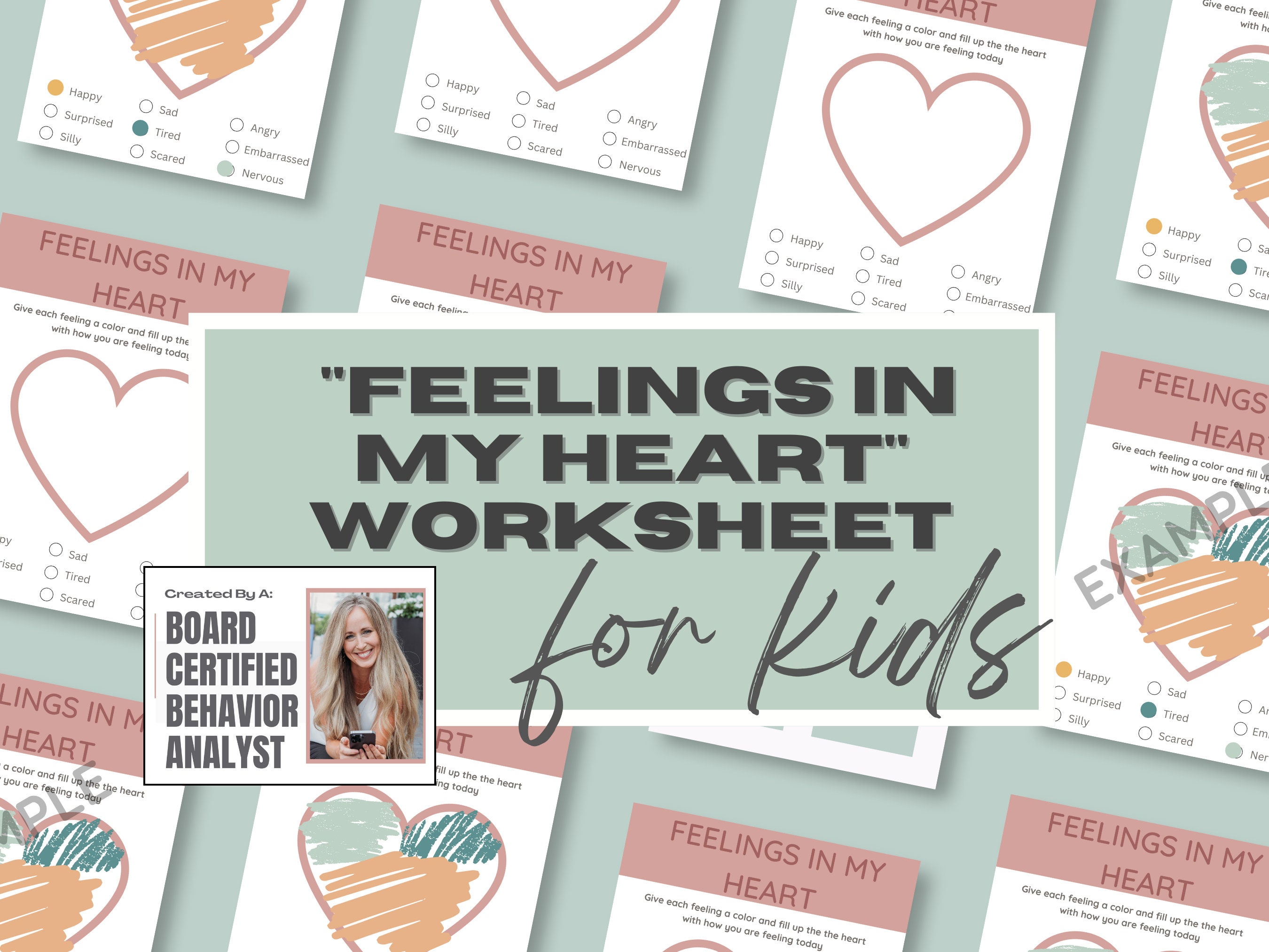 Feelings Worksheet for Kid School Psychologist Calm Corner CBT ...