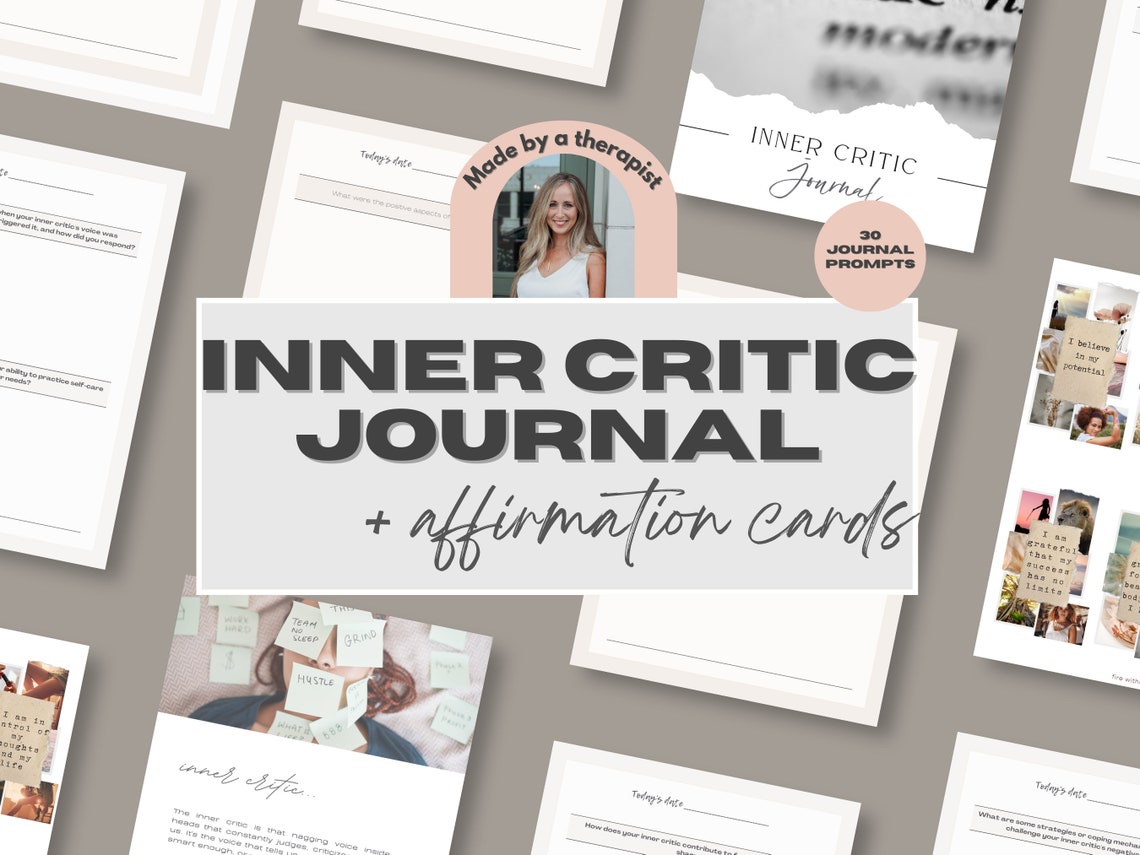 Inner Critic Worksheet Inner Critic Journal Overcoming Self Sabotage ...