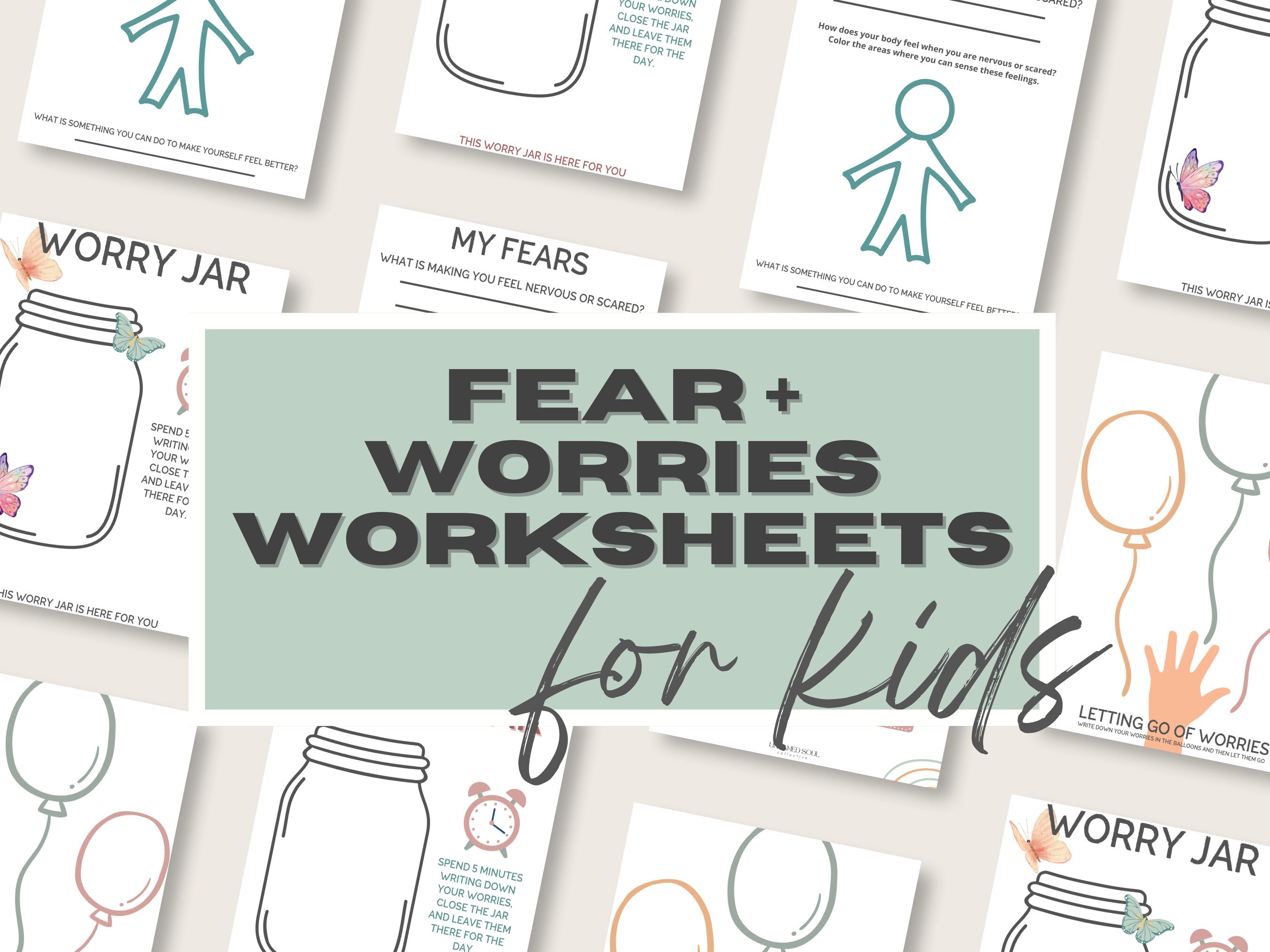 Kid Anxiety Relief Child Anxiety Managing Feelings Worry - Etsy