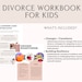Divorce Worksheet for Kids Therapy Children and Divorce Workbook ...