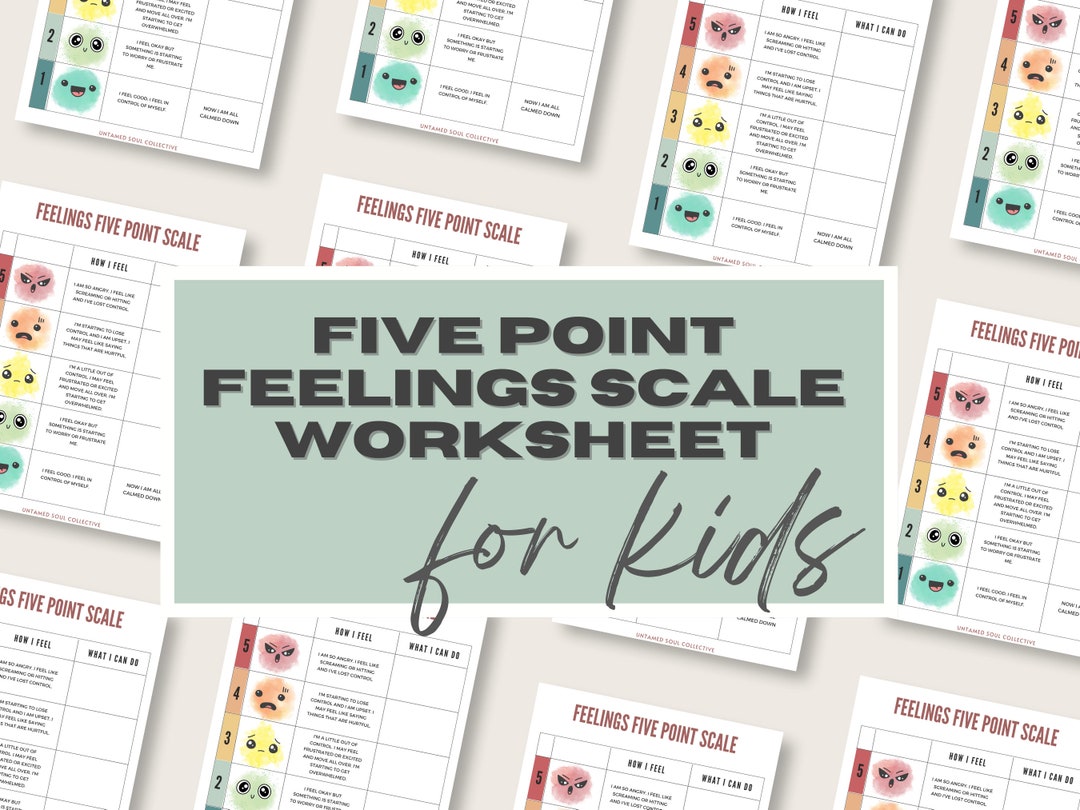 Feelings Thermometer Coping Skills Kids Feeling Worksheet Behavior ...