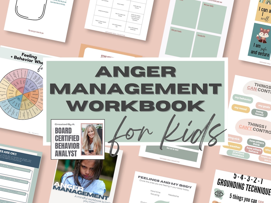 Kid Anger Management Workbook | Printable Emotional Regulation Tool ...