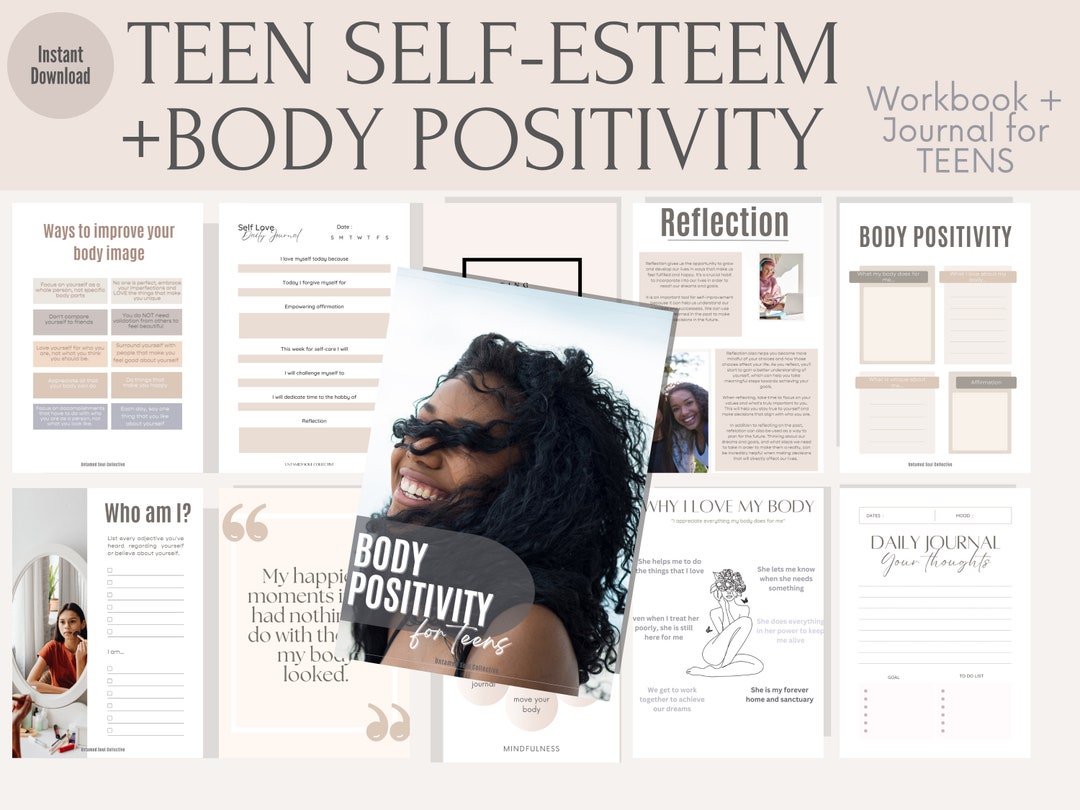 Teen Self Love Body Positivity Workbook Teenage Girls Journal - Etsy