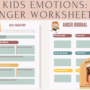 Emotion Worksheet for Kids Anger Management Worksheet Daily Check in ...