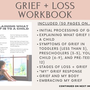 Navigating Grief & Loss Workbook for Kids Grief Healing Activities Emotional Support Guide ...