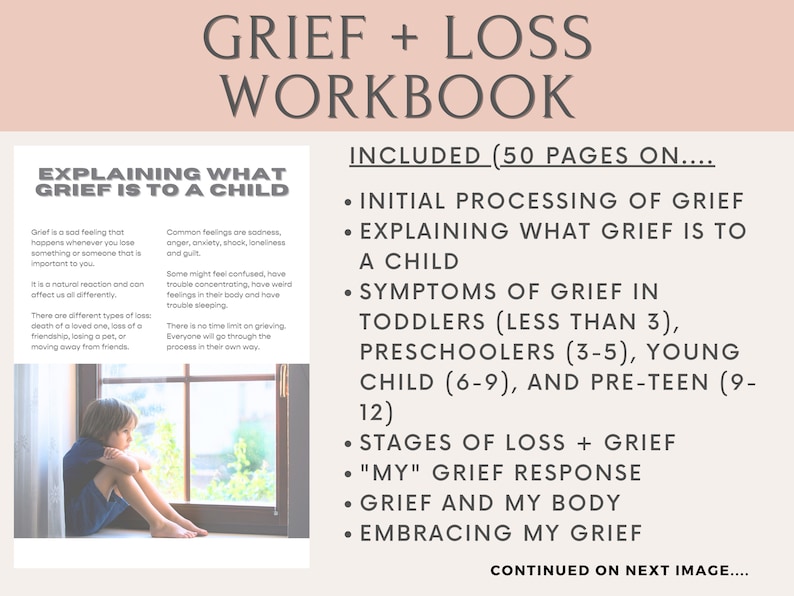 Navigating Grief & Loss Workbook for Kids Grief Healing Activities Emotional Support Guide ...