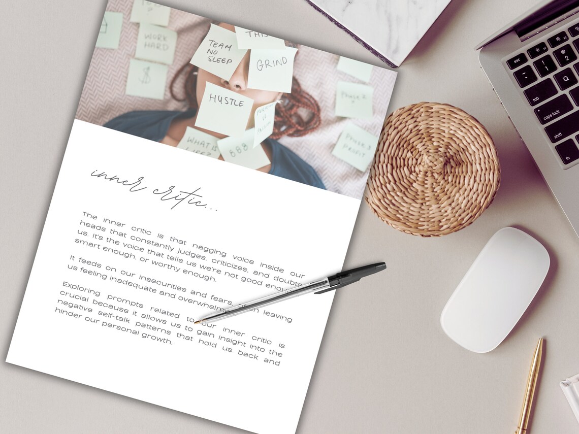 Inner Critic Worksheet Inner Critic Journal Overcoming Self Sabotage ...