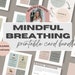 Printable Mindful Breathing Exercise Cards: Somatic Therapy (digital ...