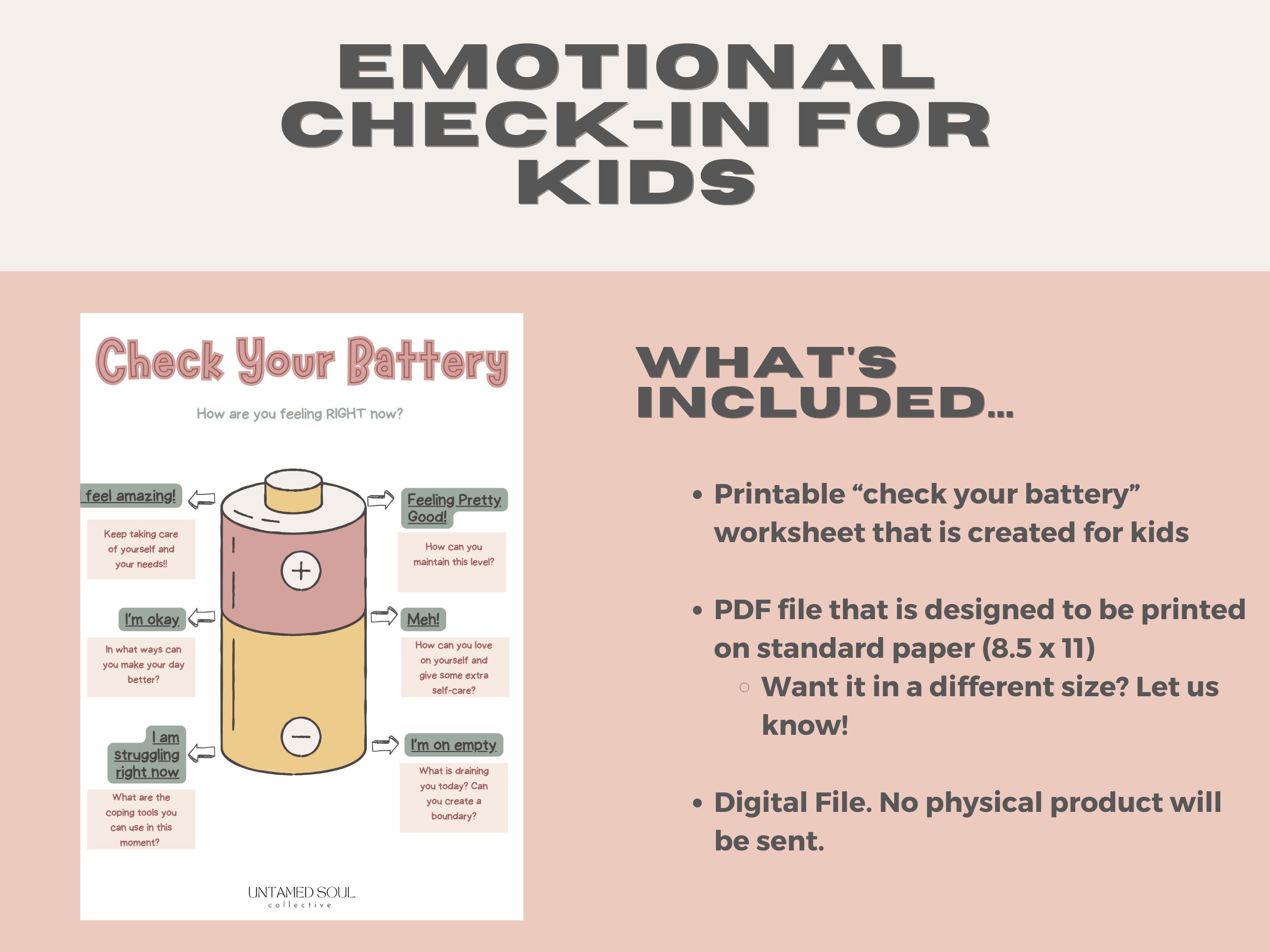 Emotional Check in Kids Processing Emotion Emotional Development Child ...