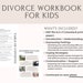 Divorce Worksheet for Kids Therapy Children and Divorce Workbook ...