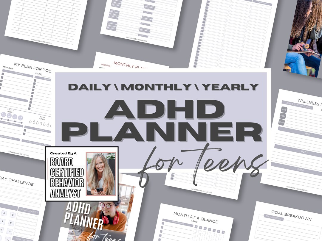 ADHD Planner Teens ADHD Daily Planner Printable ADHD to Do List Teen ...