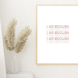 Teenage Girl Affirmation Printable Wall Art Girlie Print and Frame Wall ...