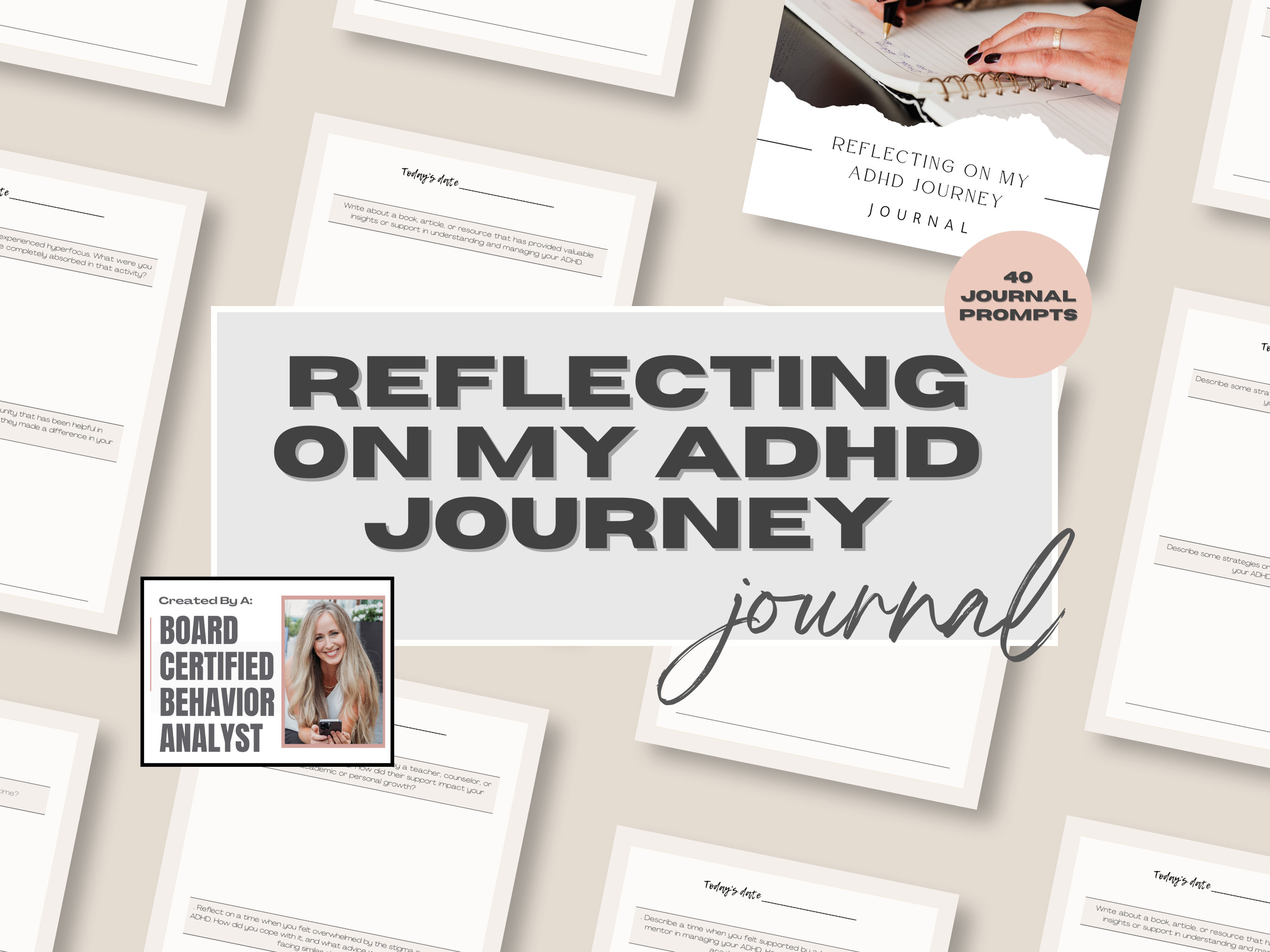 ADHD Journal Printable Download, ADHD Self Care, ADHD Workbook, Adhd ...